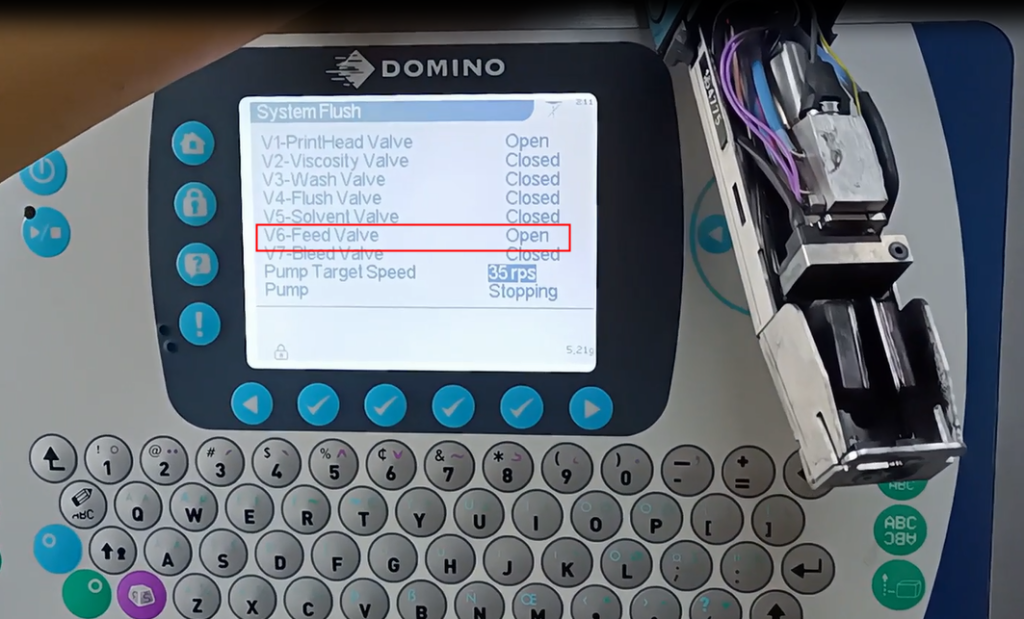 How does the Domino A120 machine perform nozzle cleaning? – Coding ...