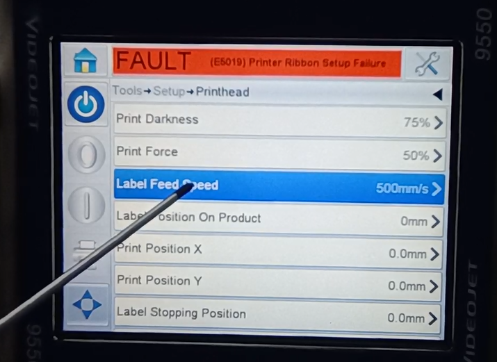 Videojet 9550 labeling machine it menu explanation – Coding Marking ...