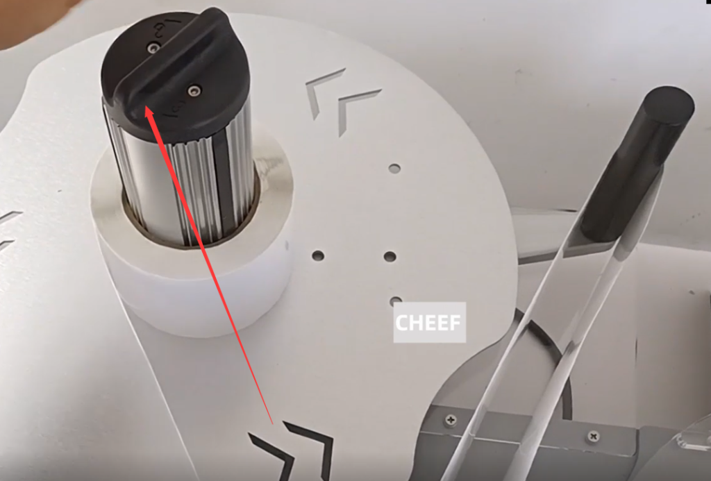 How is the Videojet 9550 sticker label and carbon tape installed ...